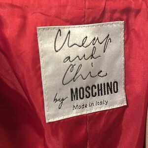 Jackets & Coats | Moschino Red Wool Question Mark Vest | Poshmark